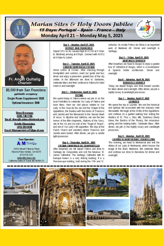 Pilgrimages – Filipino Ministry of San Francisco